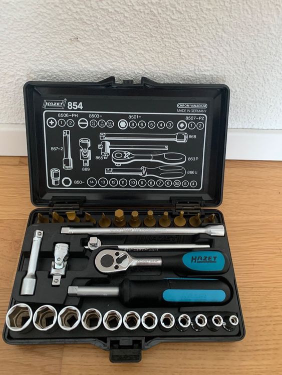 HAZET Sechskant-Steckschlüsselsatz, 1/4" / 30-teilig / 854 | Kaufen auf Ricardo