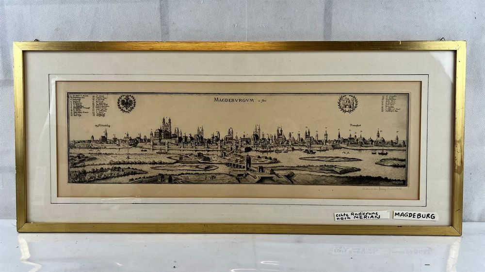 Madeburg Echte Radierung nach Merian Sig (Gebraucht) in Neuhausen am Rheinfall für CHF 15 – mit ...