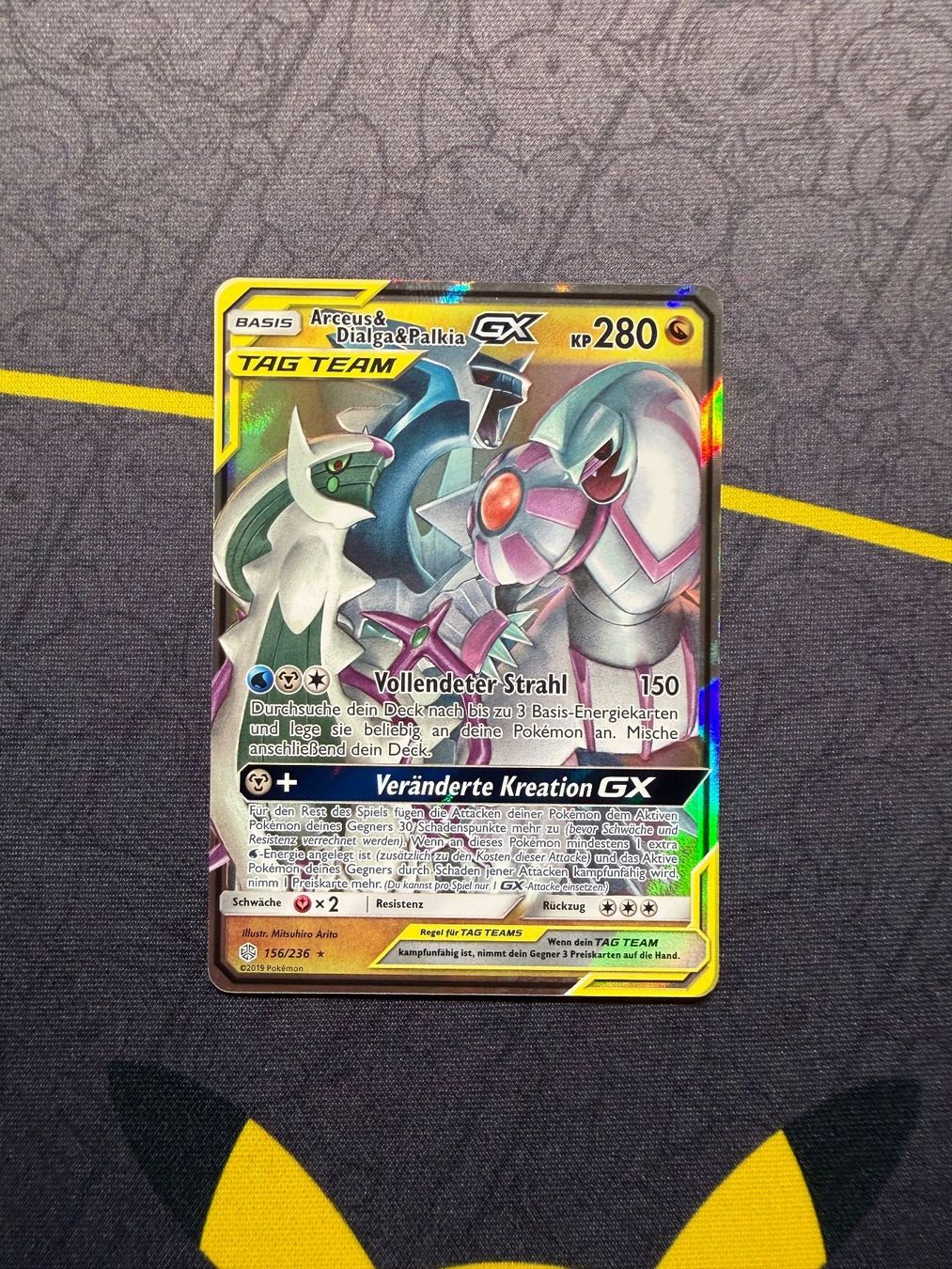 Arceus & Dialga & Palkia-GX 156/236 Pokémon Welten im Wandel (Gebraucht ...