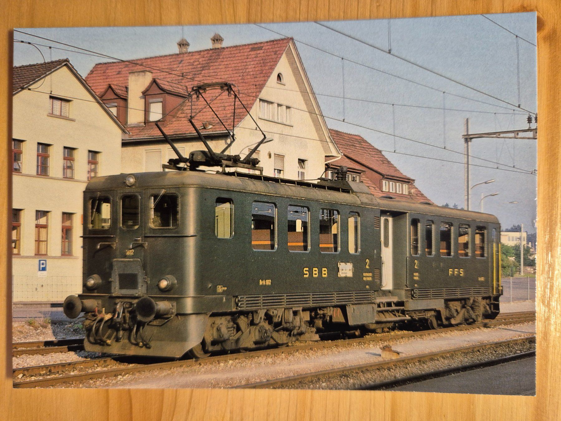 SBB-CFF Be 4/6 1612, SIG/SBB/SAAS 1925, Lenzburg 19.6.1984 (Gebraucht) in St-Léonard für CHF 1 ...