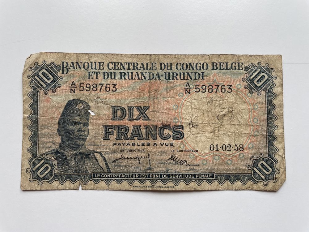 Billet Congo-Belge 1958 | Kaufen auf Ricardo