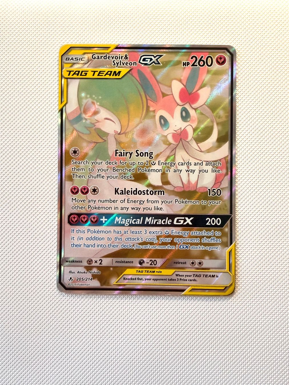 Gardevoir & Sylveon Tag Team GX 205/214 Unbroken Bonds EN (Gebraucht ...