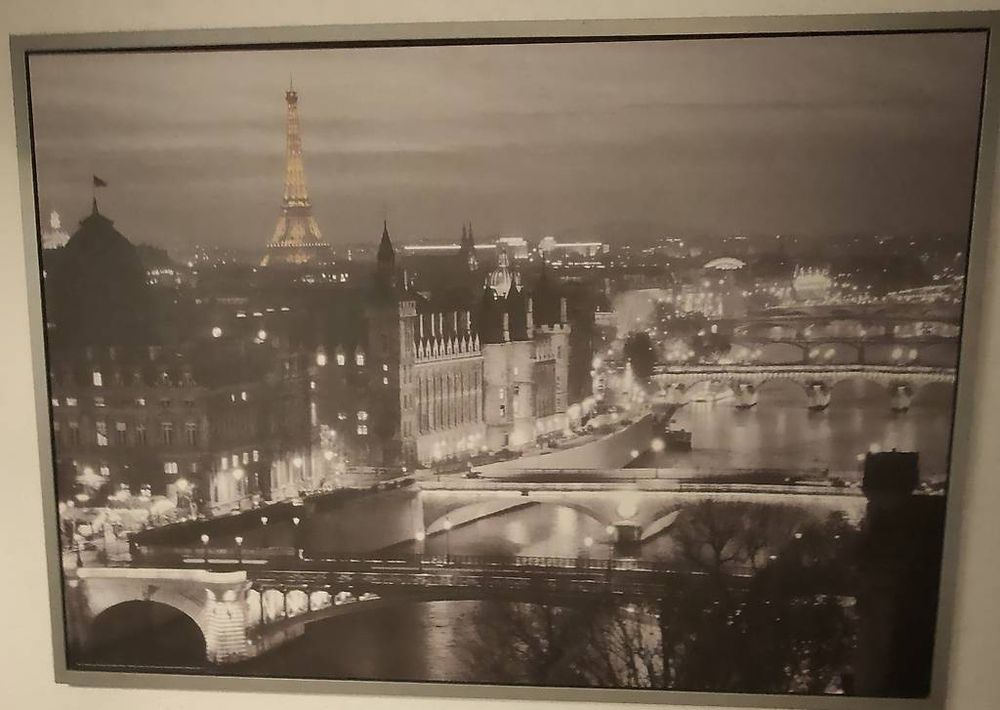 Wandbild Paris mit schönem Holzrahmen 140x100cm (Gebraucht) in Basel für CHF 70 – nur Abholung ...