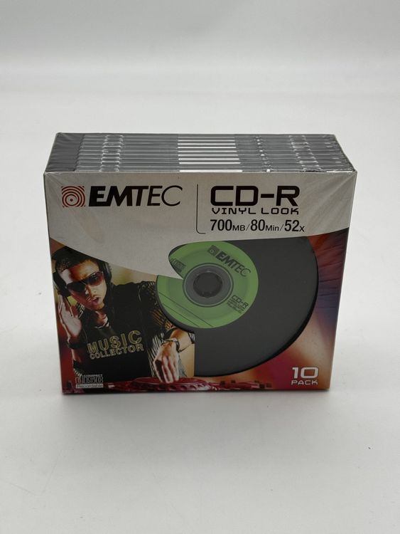 EMTEC CD-R Vinyl Look 700MB 80min 52x – 10er Pack Neu (Neu und ...