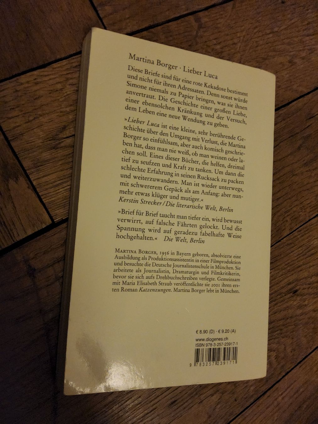 Martina Borger: Lieber Luca - Roman Diogenes, Top Zustand! (Gebraucht ...