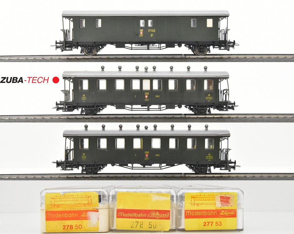 Liliput 3x Personenwagen der SBB H0 GS mit OVP (Gebraucht) in St. Gallen für CHF 39 – mit ...