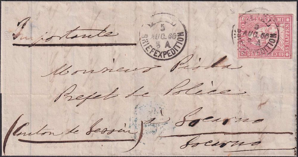 Rarität: TELEGRAMM +Schiffspost befördert - UNIKAT +Attest (Gebraucht ...