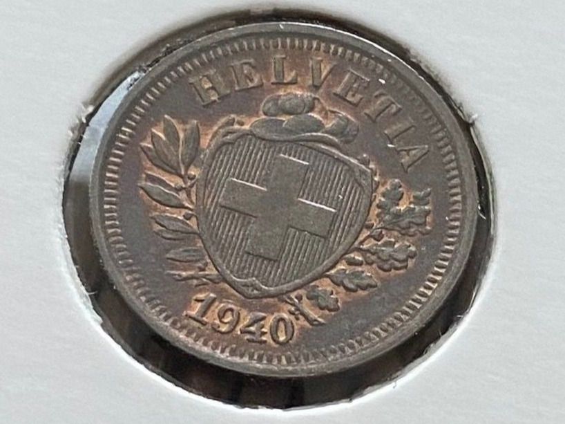 Schweiz 1 Rappen 1940 unz ++ dunkle Perlmutt Patina ++ (Neu (gemäss Beschreibung)) in Speicher ...