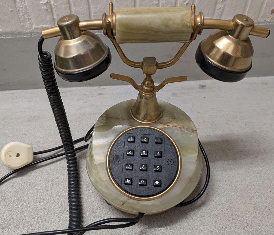 Antikes Telefon Onyx Marmor Vintage Retro Look | Kaufen auf Ricardo