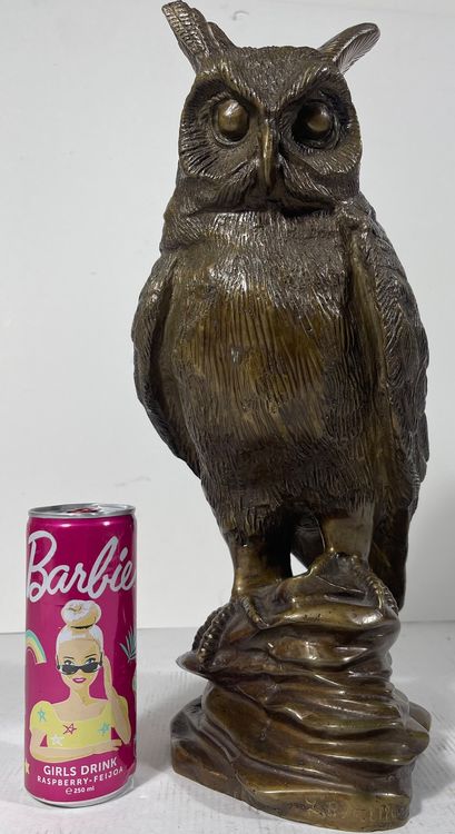 Anfang.20.Jh internationale Eule Skulptur aus Bronze (Gebraucht) in Root für CHF 114 – mit ...