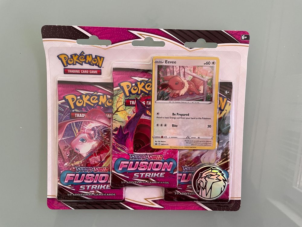 Pokémon Fusion Strike 3 Pack Blister Eevee | Kaufen auf Ricardo