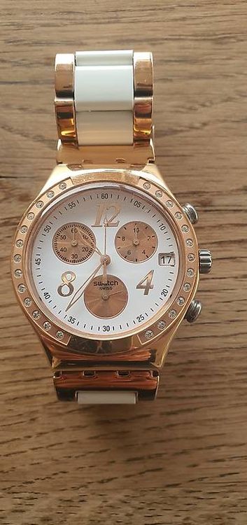 Swatch Irony rose/weiss (Gebraucht) in Mägenwil für CHF 75 – nur ...