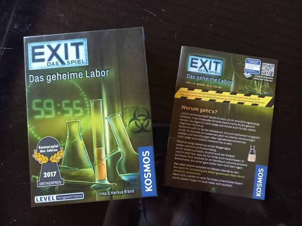 Exit Spiel. Das geheime Labor (Gebraucht) in Oberglatt ZH für CHF 2 ...