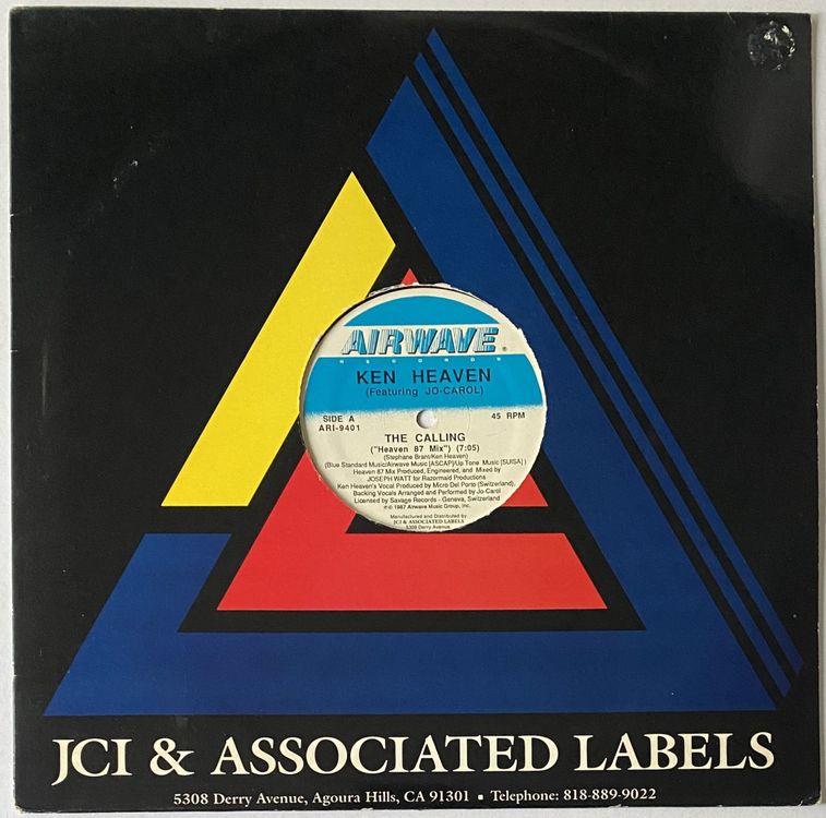 Ken Heaven Featuring Jo-Carol, The Calling (Italo Disco) (Gebraucht) in ...