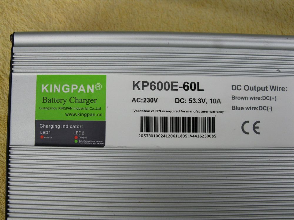Ladegerät Charger 600 W, Kingpan KP600E-60L (Gebraucht) in Hittnau für ...