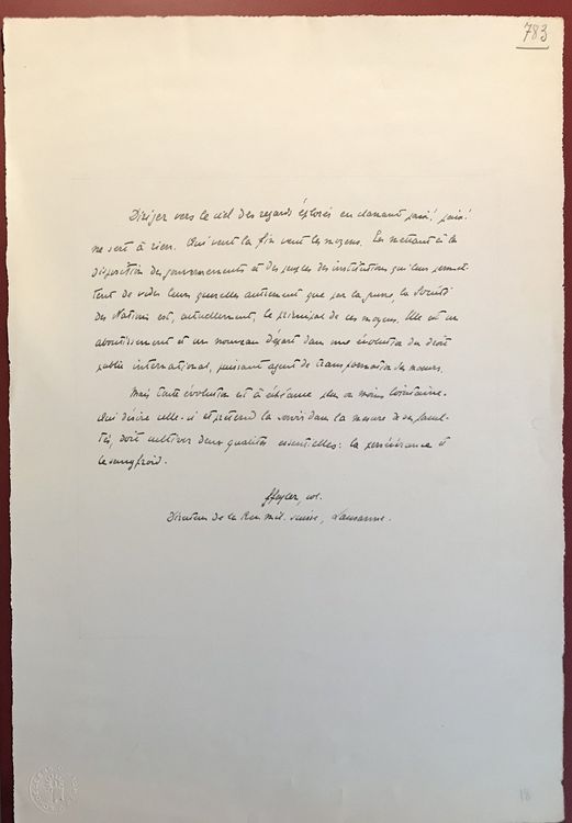 Fernand Feyler 1863-1931 Revue militaire Autograph PAX MUNDI (Gebraucht ...