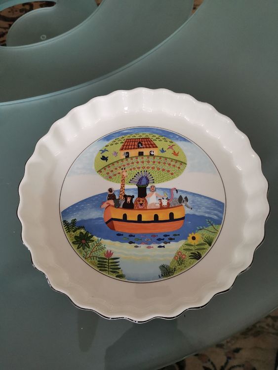 LARGE Villeroy & Boch Naif quiche dish Noah's Arc | Kaufen auf Ricardo