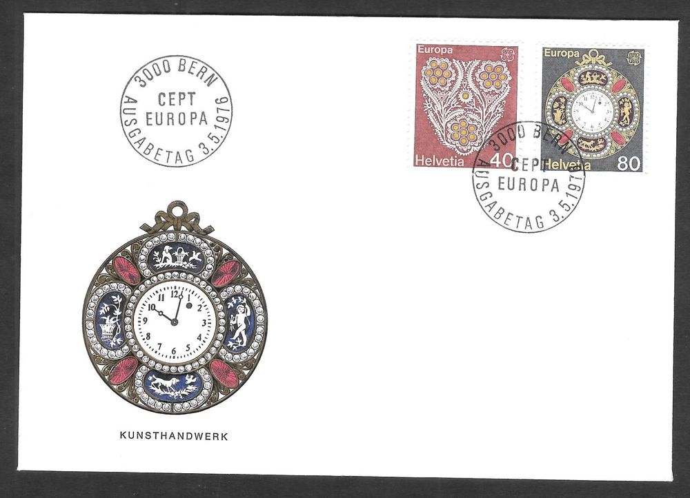 FDC Serie 576 - 577 ET Bern 3.5.1976 schön illustriert (Neu (gemäss Beschreibung)) in Olten für ...
