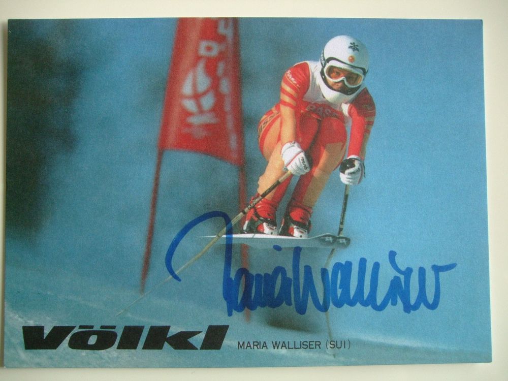 MARIA WALLISER (CH) SKISTAR HANDSIGNIERT AK ! | Kaufen auf Ricardo