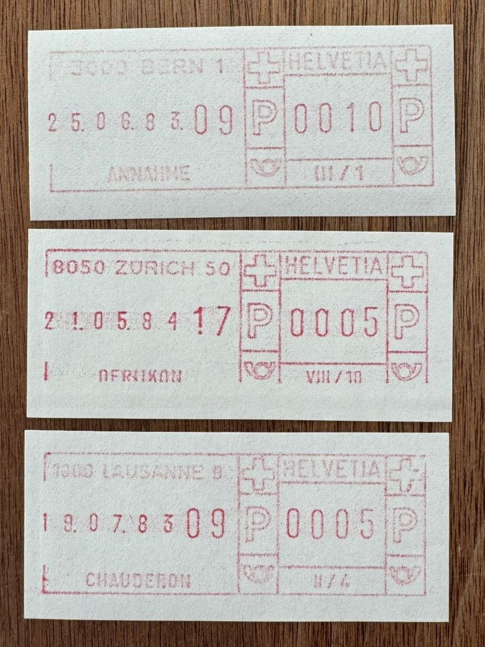 SFS 7, Punkt hinter Jahrzahl 83, gebrochene 1 in Datum und (Gebraucht ...