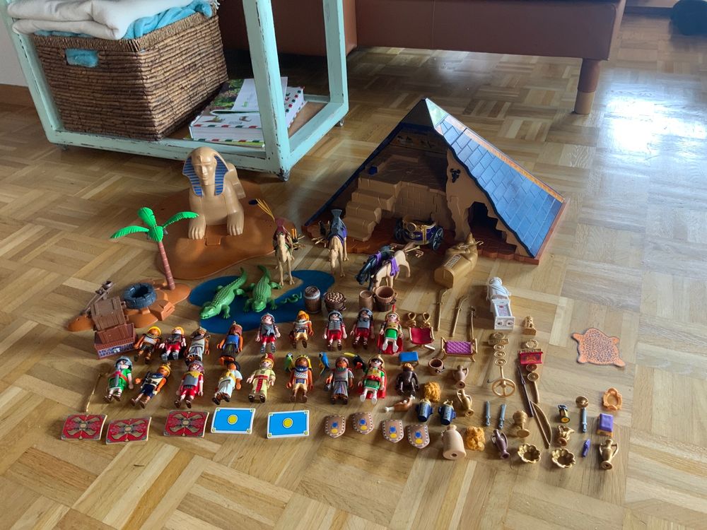 Playmobil Aegypten Pyramide 5221, viel Zubehör,gebraucht (Gebraucht) in ...