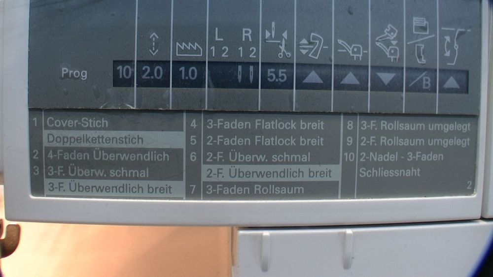 PFAFF OVERLOCK 4862-AB SERVICE-GARANTIE (Gebraucht) in Berlingen für ...