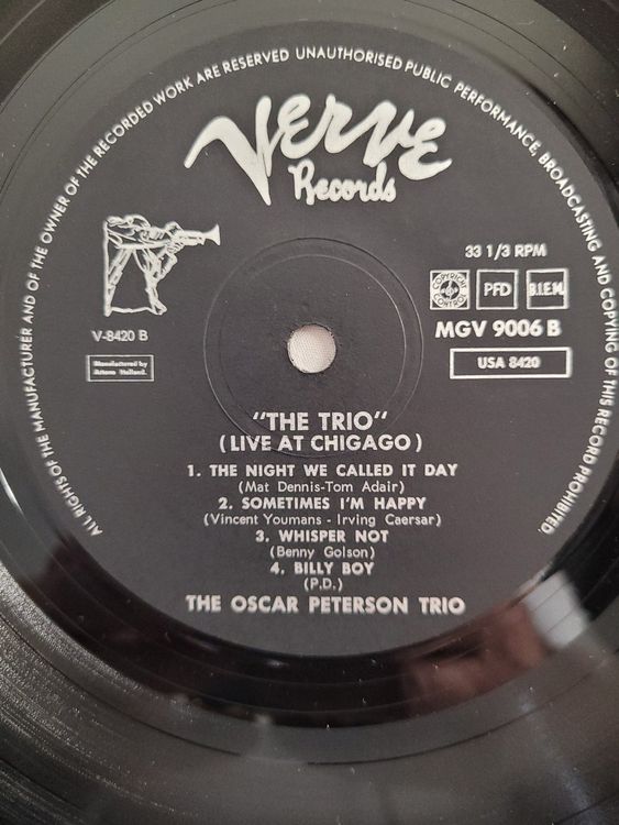 The Oscar Peterson Trio – The Trio : Live From Chicago (Gebraucht) in ...