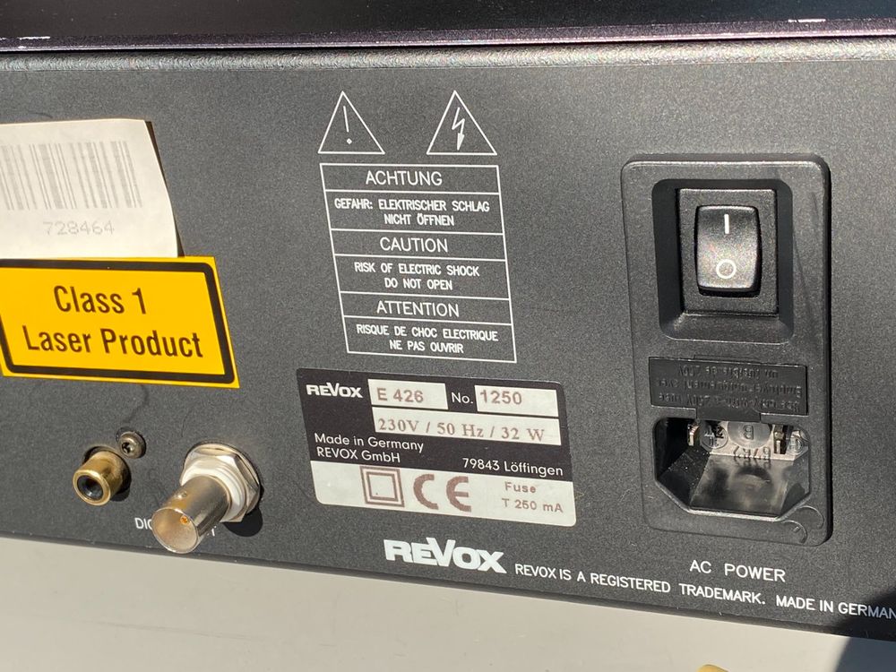 Revox CD Player Exception E426 | Kaufen auf Ricardo