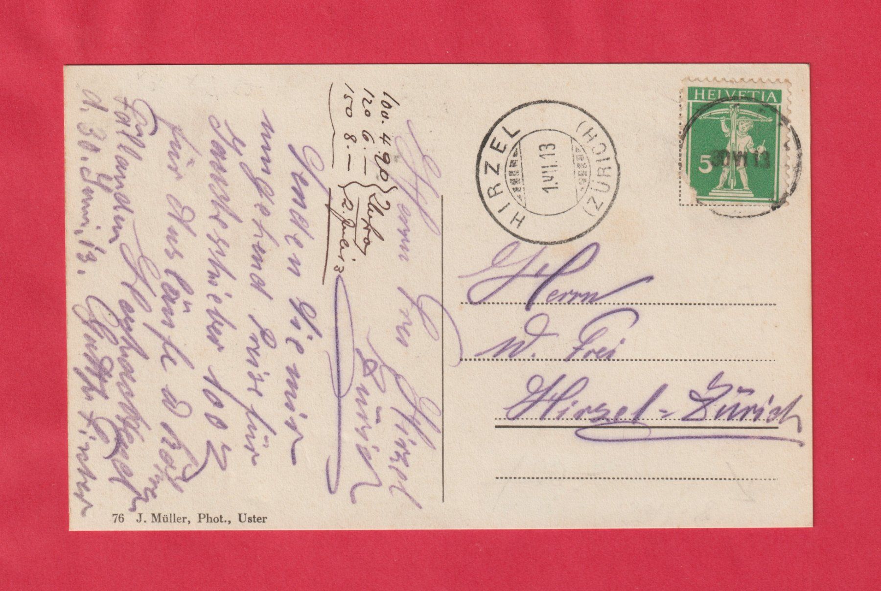 Scheuren-Forch (ZH) mit Strassenbahn / Aesch Scheuren Fotch (Gebraucht ...