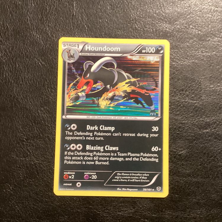 B&W Plasma Blast 56/101 Houndoom Holo Eng NM Ab 1 | Kaufen auf Ricardo