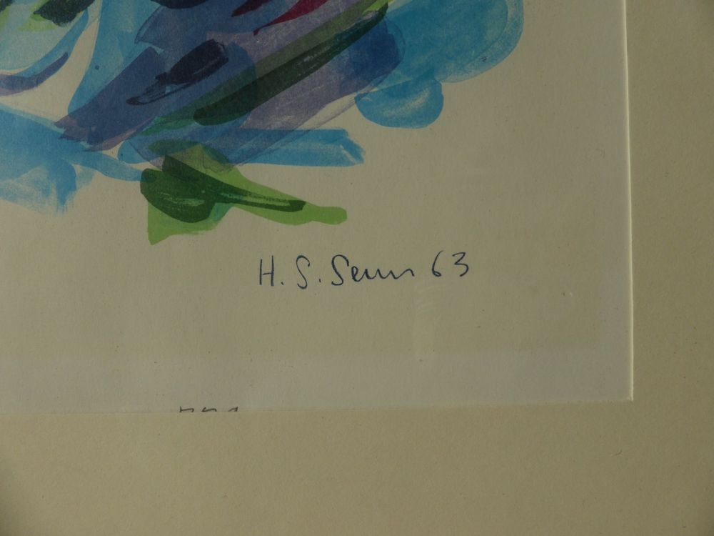 Senn Heinrich Samuel Lithographie sans titre 1963 | Kaufen auf Ricardo