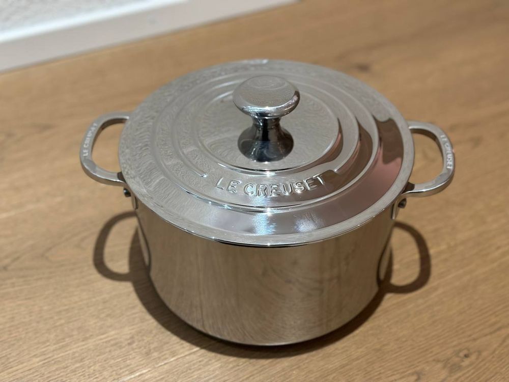 Le Creuset Topf aus 3-ply PLUS Edelstahl 20cm 3.8l (Gebraucht) in für ...