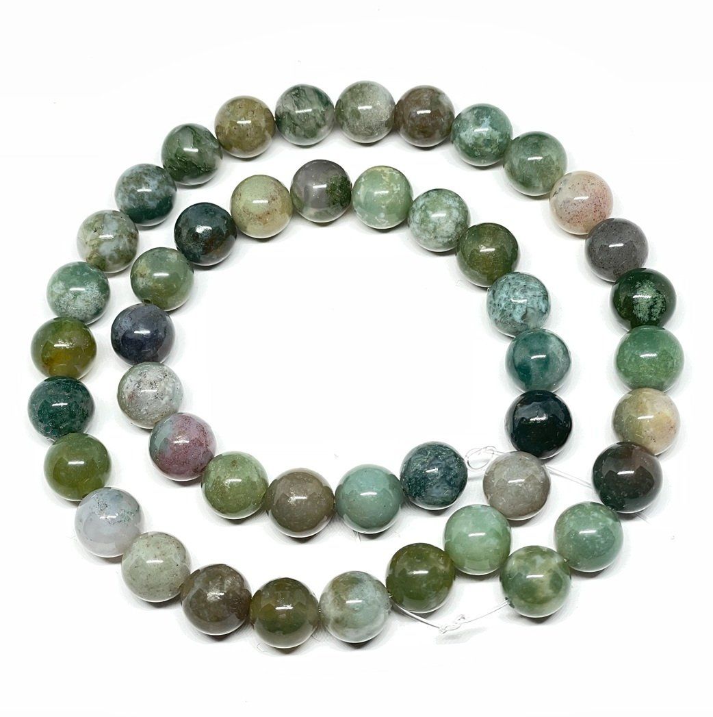 1 Strang echte natürliche Indische Achat Perlen - 8mm (Neu (gemäss ...