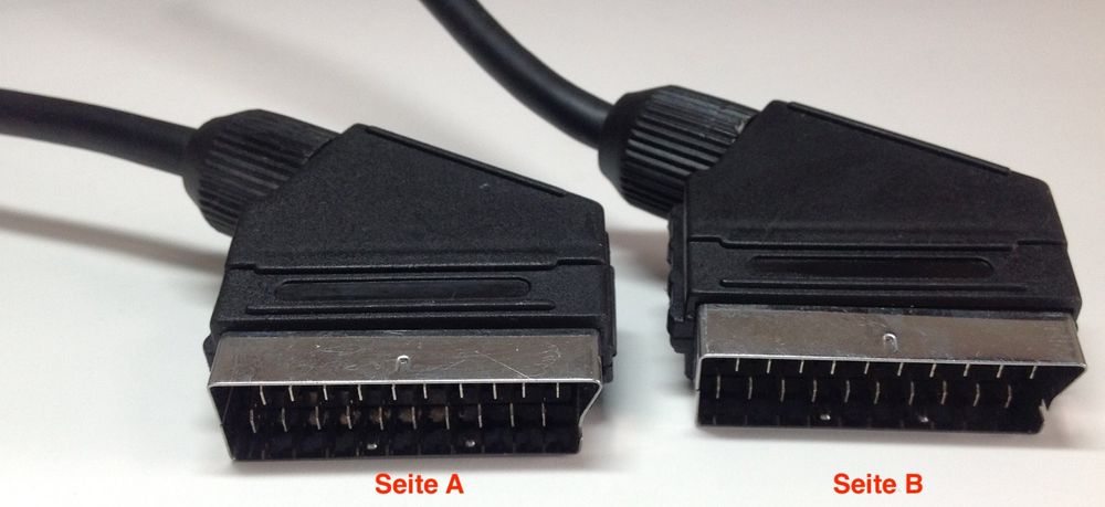 SCART Video AV Kabel ST/ST ca.1,04-1,08m schwarz | Kaufen auf Ricardo