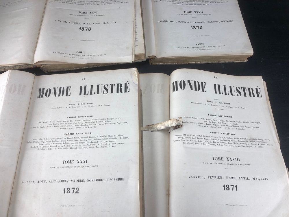 4x Le Monde Ilustré, 1870/1871/1872 Band 26, 27, 28 & 31 4 a (Gebraucht ...