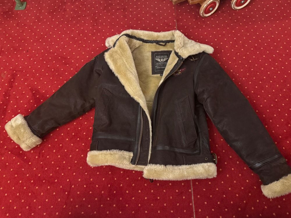 Redskins Echt Leder Jacke, für 10 Jähriges Kind, Top Zustand (Gebraucht ...