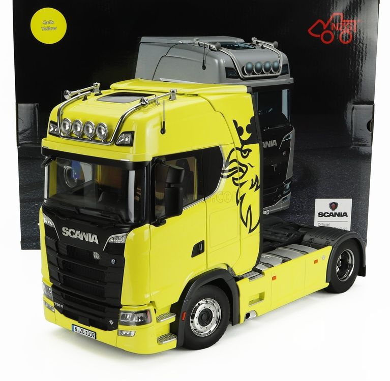 NZG SCANIA S730 V8 TRACTOR TRUCK 2-ASSI WITH VABIS LOGO 2017 (Nuovo e ...