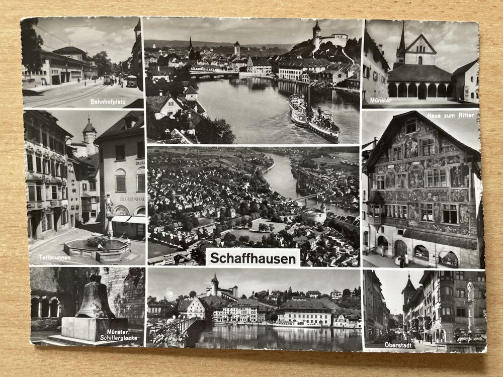 Alte Ansichtskarte Schaffhausen, SW, Fotos, PWZ | Kaufen auf Ricardo