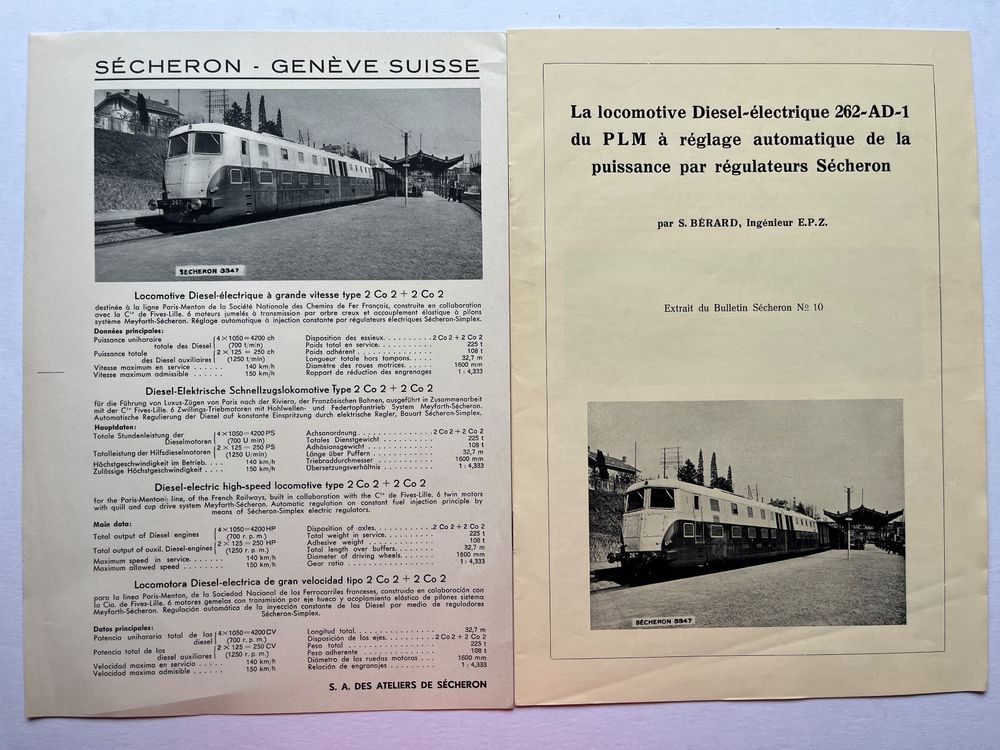 brochure Train PLM 262-AD-1 | Kaufen auf Ricardo