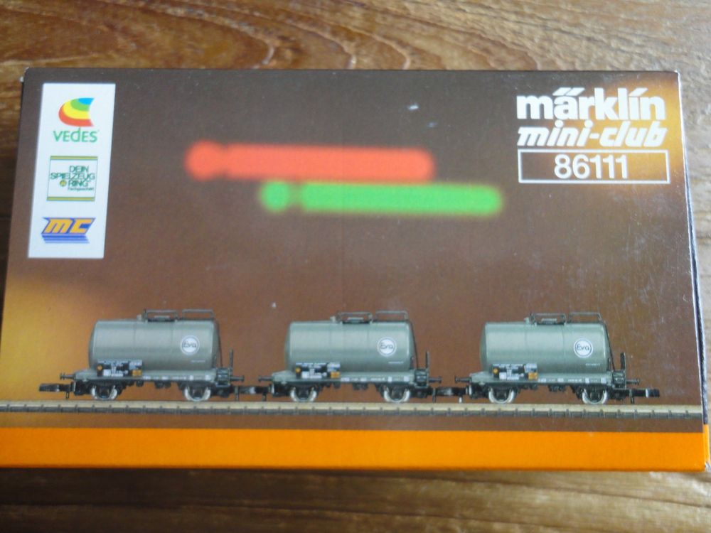 3-teiliges Kesselwagenset "EVA" DB Märklin 86111 Spur Z (Neu (gemäss ...