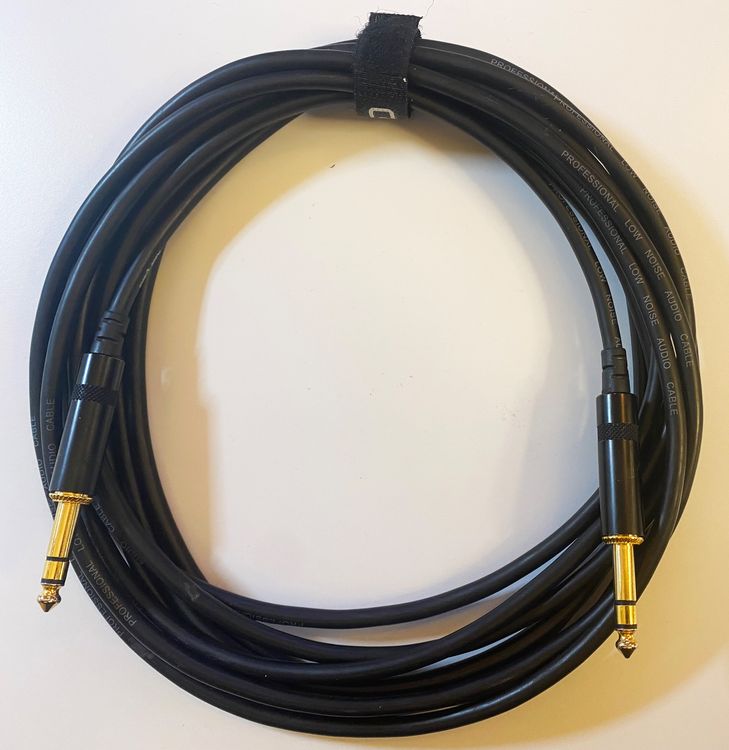 2 câbles instrument 5m – ROCK CABLE JACK 6,3MM, or, stéréo | Kaufen auf ...