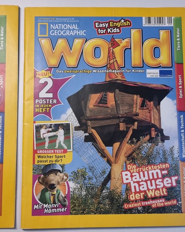 3 Hefte: easy English for Kids National Geographic World (Gebraucht) in Dürnten für CHF 6 – mit ...