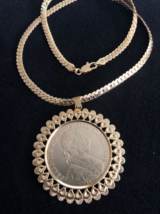 Gold Kette Mit Munze