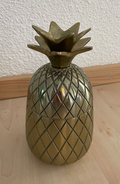 Ikea VINDFLÄKT Schale mit Deckel, Ananas/goldfarben, 19 cm | Kaufen auf ...
