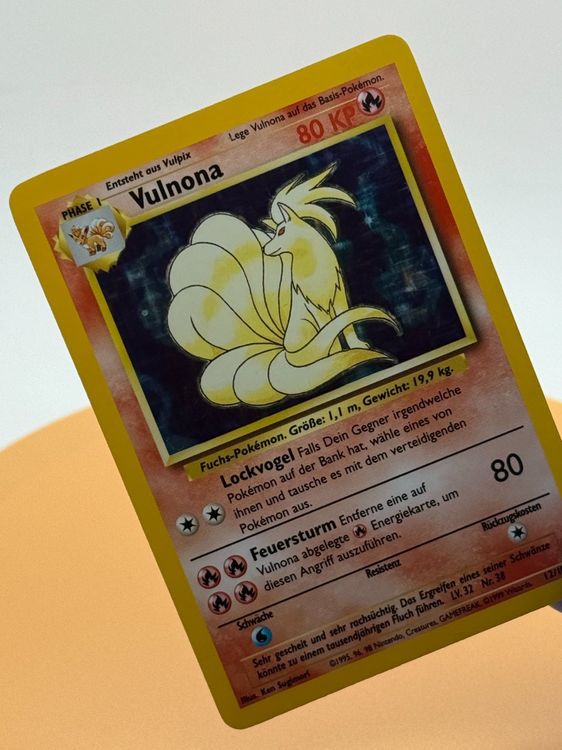 Vulnona 12/102 Holo Pokémon Base Set ab 1.- (Neu (gemäss Beschreibung ...