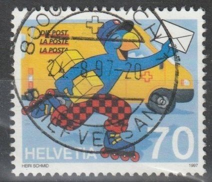 913 Ab. 1 Blauer Punkt unter dem Schnabel, Kat. 100.- (Gebraucht) in ...