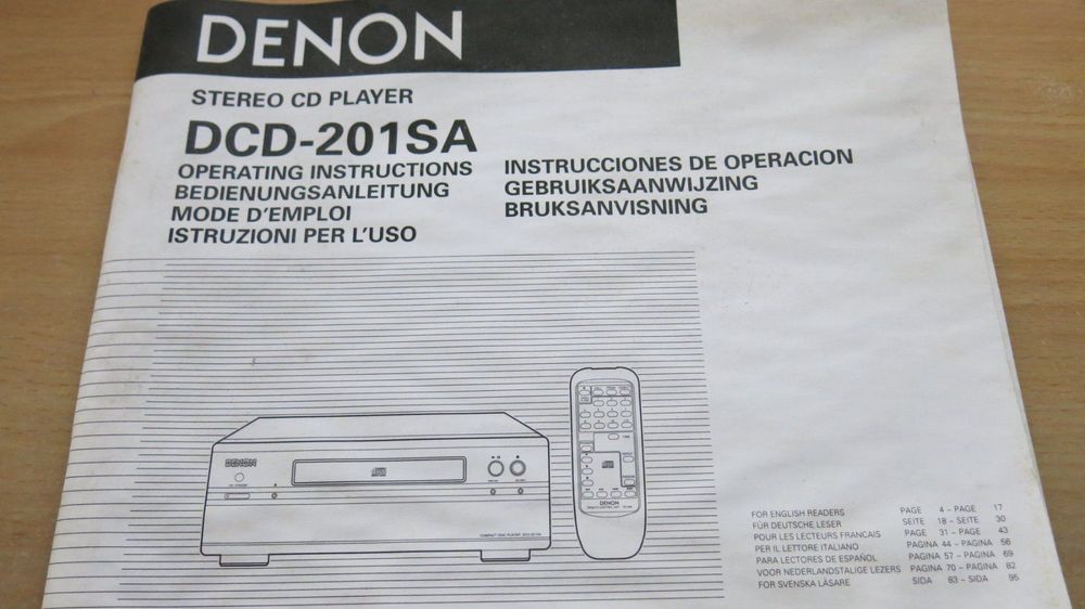 Denon Stereo Receiver DRA-201SA + CD Player DCD-201SA | Kaufen auf Ricardo