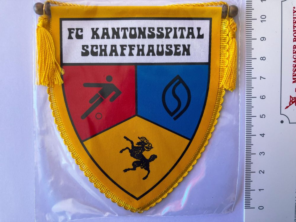 Vintage Fanion/Wimpel FC KANTONSSPITAL SCHAFFHAUSEN (Neu und ...
