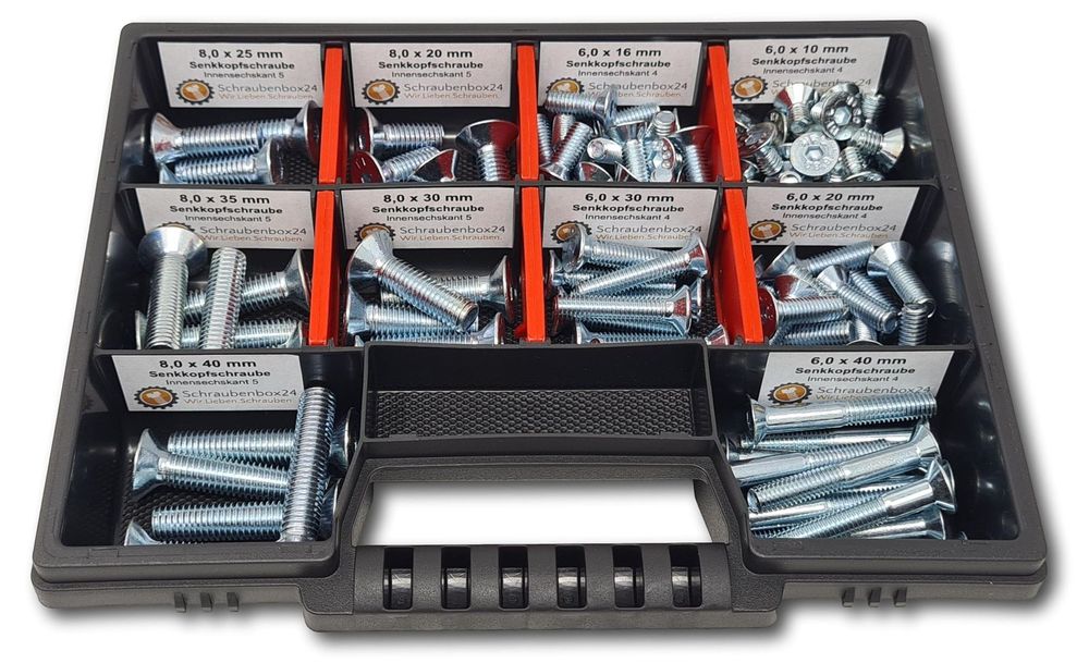 Senkkopfschrauben Sortiment M6-M8 // 10m | Kaufen auf Ricardo