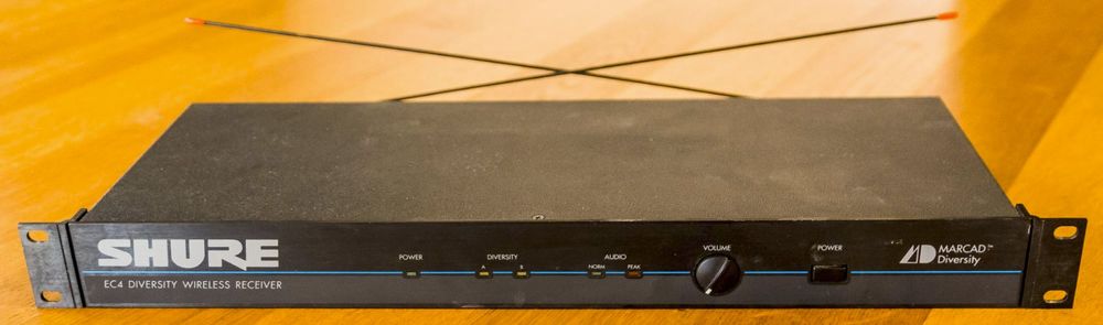 SHURE EC4 Diversity Wireless Receiver / Mikrophonempfänger (Gebraucht ...